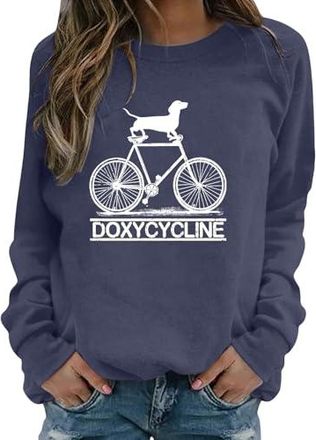 Generic Sweatshirts pour femmes UK Sweat &agrave; imprim&eacute; graphique Royaume-Uni Haut surdimensionn&eacute; Col rond Manches longues Automne Hiver D&eacute;contract&eacute; Confortable Au