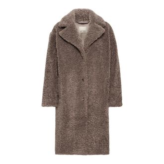 Ichi Ichi - Manteau droit Falcon - Femme - Manteaux - Brun - Taille: 44 FR