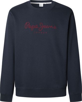 Pepe Jeans London Herren Macbeth Plain Crew Sweatshirt, Blau (Dulwich Blue), XXL, Blau (Dulwich Blue), XXL