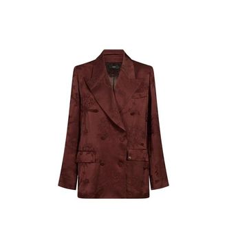 Amiri Blazer col tailleur broderies florales et oiseaux
