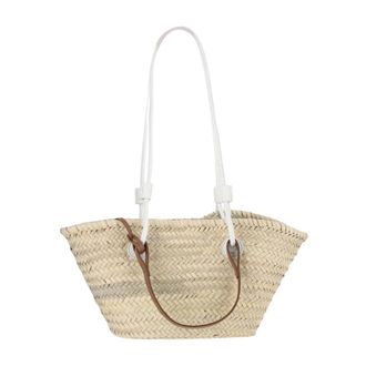 Catarzi Nat&uuml;rliche Straw Tote Bag Bianco - - Bags - Damen - Beige - ONE SIZE