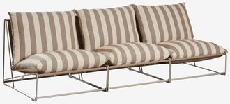 Sklum Sklum - Amaro 3-teiliges modulares Gartensofa Braun Tapioca - Braun Mokka