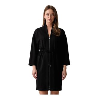 Joseph Ribkoff Femme, Robes, Noir, Taille: 46 FR Robe en jersey scuba avec fermeture &eacute;clair sur le devant