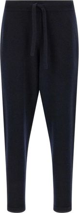 Roberto Collina Pantalon de jogging en laine m&eacute;rinos - Homme - Pantalons - Bleu - Taille: L