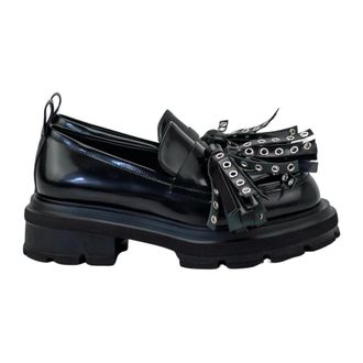 Elena Iachi Black Belt Mokassin-Schuh - - Shoes - Damen - Schwarzk - 39 EU