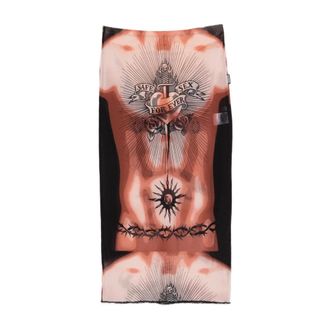 Jean Paul Gaultier Re-Edition Safe Tattoo Langer Rock - - Skirts - Damen - Mehrfarbig - M