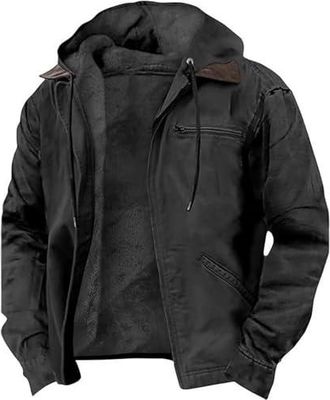 Generic Sweat &agrave; capuche tactique imperm&eacute;able pour homme - Veste dhiver isol&eacute;e par temps froid - Style militaire - Pour randonn&eacute;e, camping, Noir, L