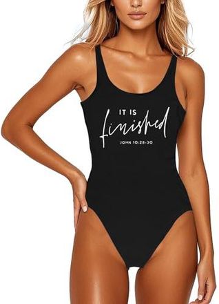 Generic Maillot De Bain Femme 1 Pieces Casual imprim&eacute; Lettres pour Plage et d&eacute;tente Totale