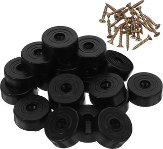 Valiclud Alipis 24 M&ouml;belgleiter aus Kunststoff mit Schraubgewinde zur M&ouml;belh&ouml;he Erh&ouml;hung Bodenschoner f&uuml;r Sofaf&uuml;&szlig;e und Stuhlbeine Schutz f&uuml;r Hartholzb&ouml;den Ger&auml;