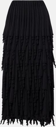 Alaia Alaïa Maxirock aus einem Wollgemisch