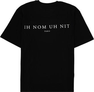 Ih Nom Uh Nit Printed Cotton T-Shirt - Black