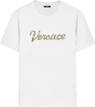 Versace t-shirt à logo - Blanc