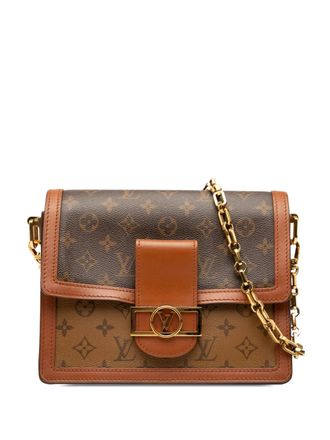 Louis Vuitton sac &agrave; bandouli&egrave;re Reverse Dauphine MM (2019) - Marron