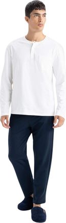 DeFacto Herren Sweatshirts - Bequeme Sweatshirt Herren Pullover Navy XL