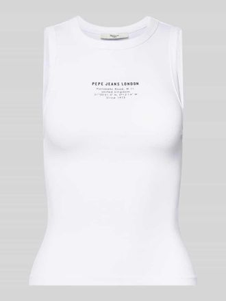 Pepe Jeans London Tanktop mit Label-Print Modell VIV