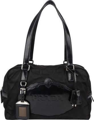 Prada Crossbody Bags - Prada Black Nylon Milano Handbag - Gr. unisize - in Schwarz - f&uuml;r Damen