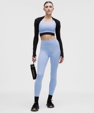 lululemon Wunder Train Leggings mit hohem Bund f&uuml;r Frauen - 71 cm - Gr&ouml;&szlig;e 10 in Sinatra Blue