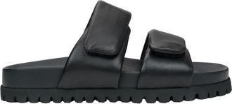 Estro & Luminara Femme, Chaussures, Noir, Taille: 38 EU Soft Straps Slide Sandales
