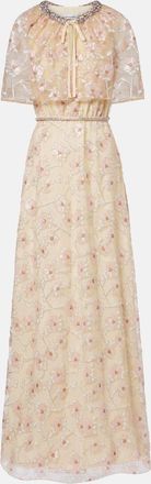 Self Portrait Verziertes Maxikleid