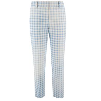 Ermanno Scervino Femme, Pantalons, Multicolore, Taille: 40 FR Pantalon Cigarette Vichy