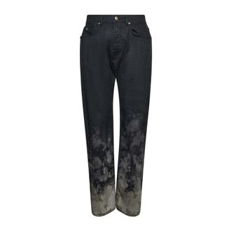 John Richmond Jeans mit verblasstem Effekt und kontrastierender Behandlung am unteren Saum - - Jeans - Herren - Schwarzk - W35