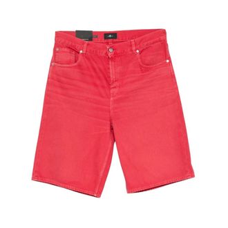 7 For All Mankind Herren, Shorts, Rot, W30Gr&ouml;&szlig;e