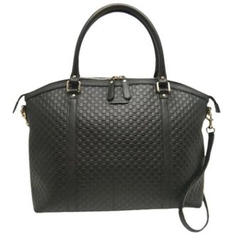 Gucci Pre-owned MicroGuccissima Tote bag - - Pre-owned - Damen - Schwarzk - ONE SIZE