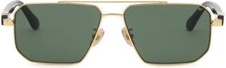 Philipp Plein Homme, Accessoires, Jaune, Taille: ONE Size Lunettes de soleil