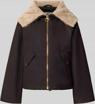 Barbour Bomberjacke mit kontrastierendem Fellkragen
