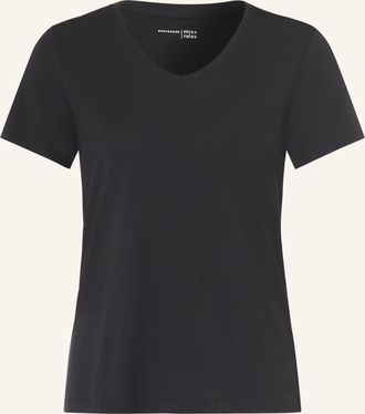Schiesser Schlafshirt Mix+Relax schwarz