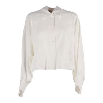 Ermanno Scervino Damen, Blusen & Hemden, Wei&szlig;, MGr&ouml;&szlig;e