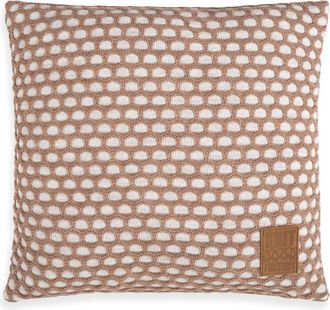 Knit Factory Mila Kissen - Beige/Marron - 50x50 cm