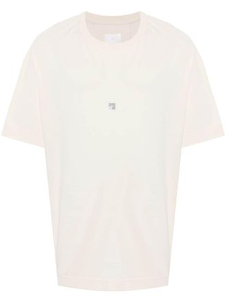 Givenchy t-shirt en coton &agrave; d&eacute;tail 4G - Tons neutres