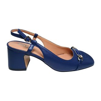 Pollini Femme, Chaussures, Bleu, Taille: 37 EU sandales en cuir