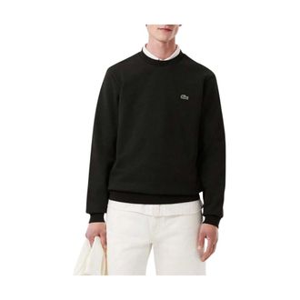Lacoste Homme, Sweatshirts et sweats &agrave; capuche, Noir, Taille: S Classic Fit Fleece SweaT-shirt