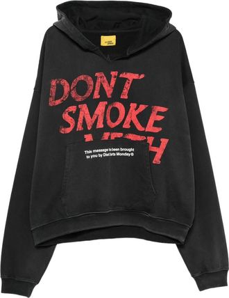 Diet Starts Monday Slogan-print Pouch-pocket Hoodie