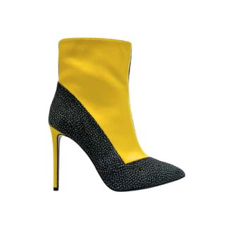 Borbonese Gelbe Echtheitsleder Damenstiefel