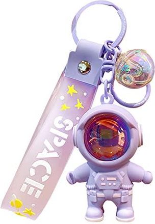 Generic COSSIKA Mode Porte-cl&eacute;s Mode Astronaute de lespace Porte-cl&eacute;s Coucher de Soleil projecteur lumi&egrave;re Porte-cl&eacute;s Pendentif Femme Couple Sac Ornement Port