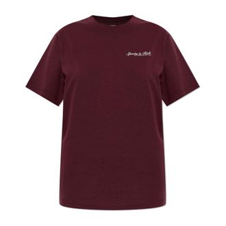 Sporty & Rich T-shirt Beverly Hills - Femme - Tops - Rouge - Taille: 40 FR