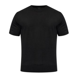 Brioni Rundhals-T-Shirt - - Knitwear - Herren - Schwarzk - M
