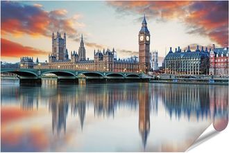 Islandburner XXL Bild Poster London Big Ben und Houses of Parliament Großbritannien Premium Bilder Fotodruck