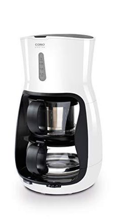 Caso TeeGourmet in wei&szlig; (1800) / Echter Teegenuss - automatisch aromatisch / Teekanne aus Glas f&uuml;r 1 Liter Tee / Teefilter aus Edelstahl