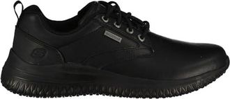 Skechers USA Mens Homme Delson 3.0 Glavine Basket, Black Leather, 44 EU