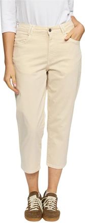 2-Biz Femme, Pantalons, Beige, Taille: 38 FR Cropped Pantalons