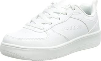 Skechers Sport Court 92, Basket Homme, Blanc, 32 EU