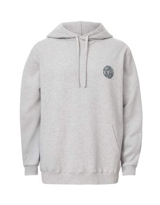 AllSaints Waved Oth - Sweat &agrave; capuche - Gris clair chin&eacute;
