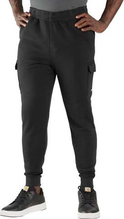Carhartt Work in Progress Pantalon de surv&ecirc;tement Force &agrave; coupe d&eacute;contract&eacute;e pour homme, noir, Taille L