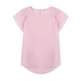 Motivi Cr&ecirc;pe de Chine Bluse mit Falten - - Blouses & Shirts - Damen - Rosa - S