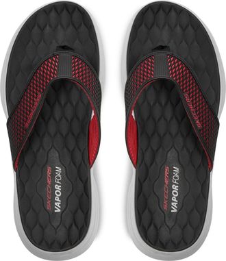 Skechers Zehentrenner Skechers Vapor Foam Sandal 232894/BKRD Schwarz