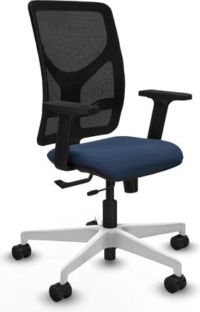 Piqueras y Crespo B&uuml;rostuhl mit 2D-Armlehnen, h&ouml;henverstellbare Lendenwirbelst&uuml;tze, ausgestattet mit Synchron/Traslack und Schneideschaum, mit Rollen von 65 mm, Nylon, 